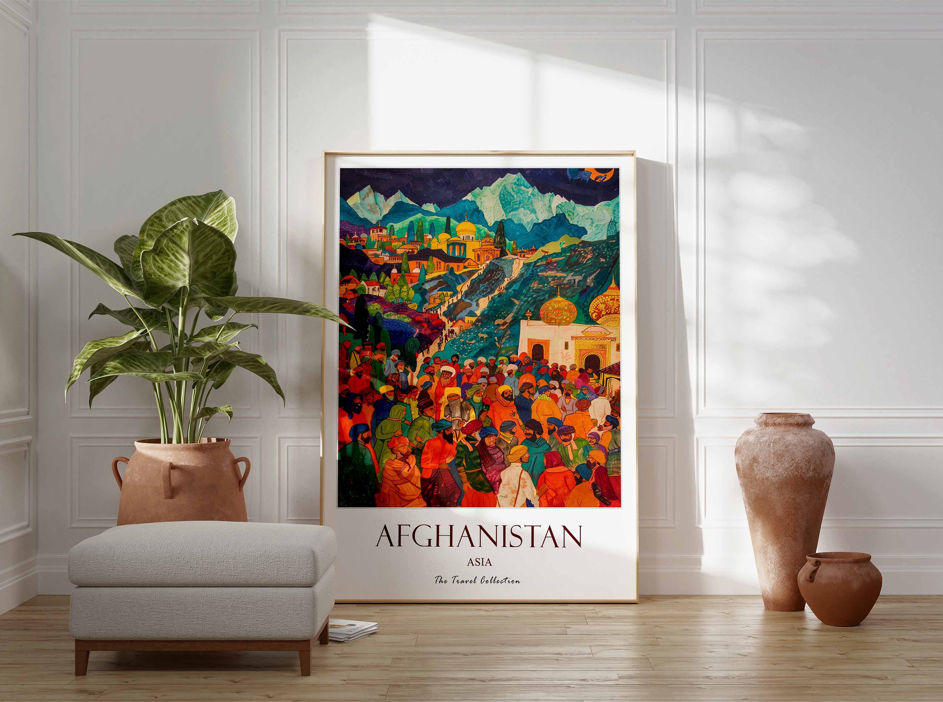 Afghanistan Travel Print, Vintage Afghan Art Poster, Kabul Print ...