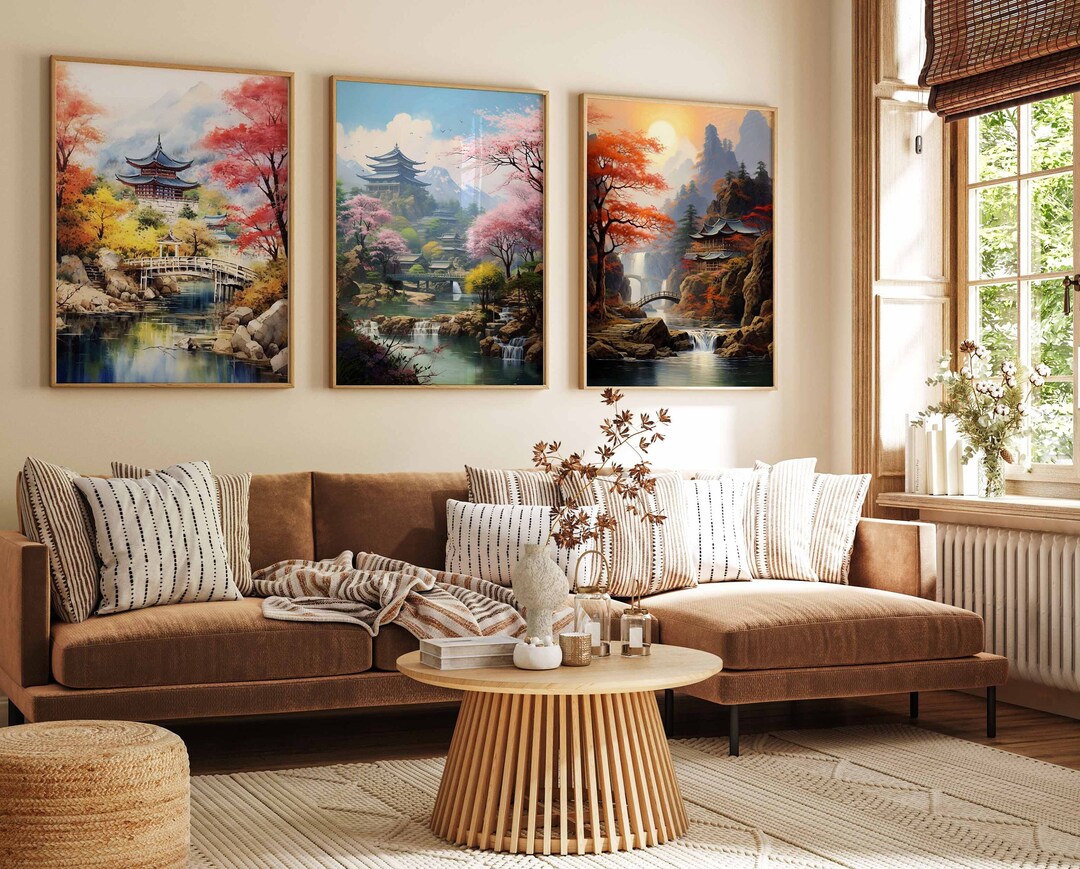 Set of 3 Korean Posters, Vintage Korean Street Print, Asian Print ...