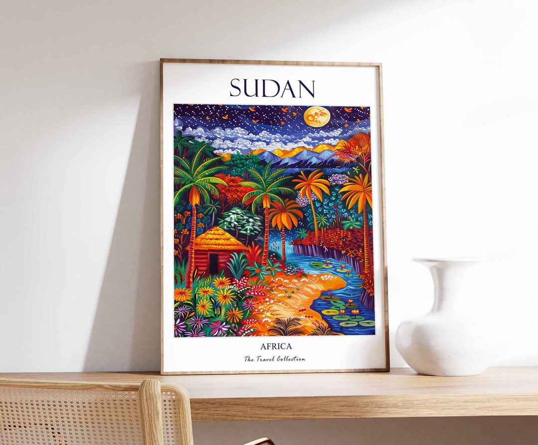 Sudan Poster, Wildlife Poster, Africa Poster, African Print, African ...