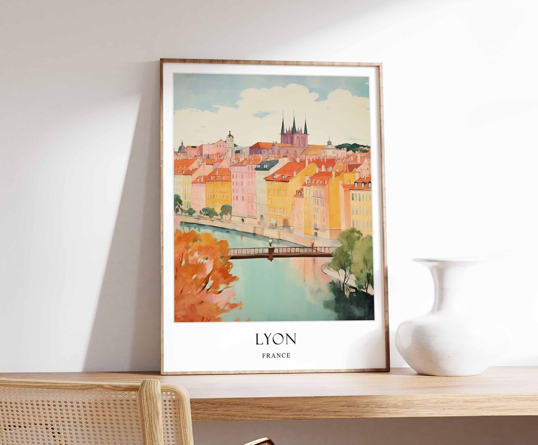 Lyon Poster, France Poster, French Poster, European Poster, Gourmet ...