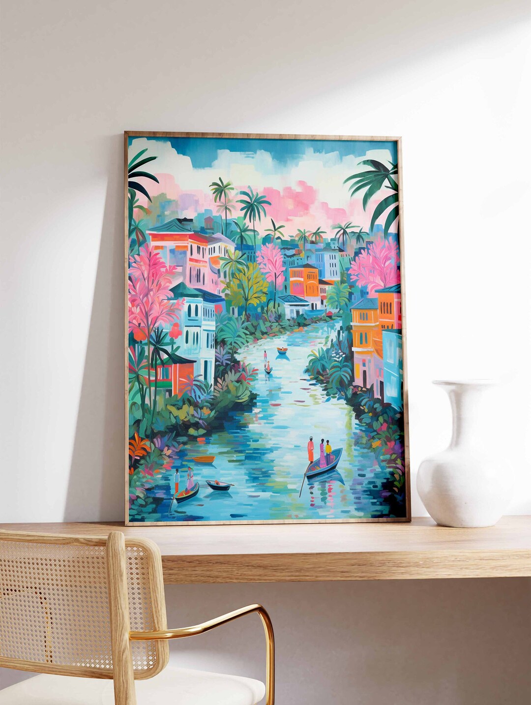 Bangladesh Travel Poster Vintage Bangladeshi Art Asian Wall - Etsy