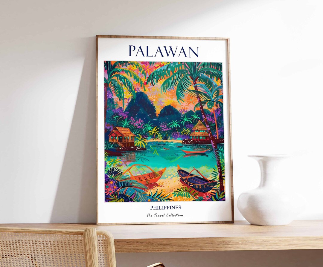 Palawan Poster, Philippines Poster, Asian Poster, Tropical Poster ...
