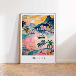 Thailand Poster, Southeast Asia Poster, Bangkok Poster, Phuket Poster ...