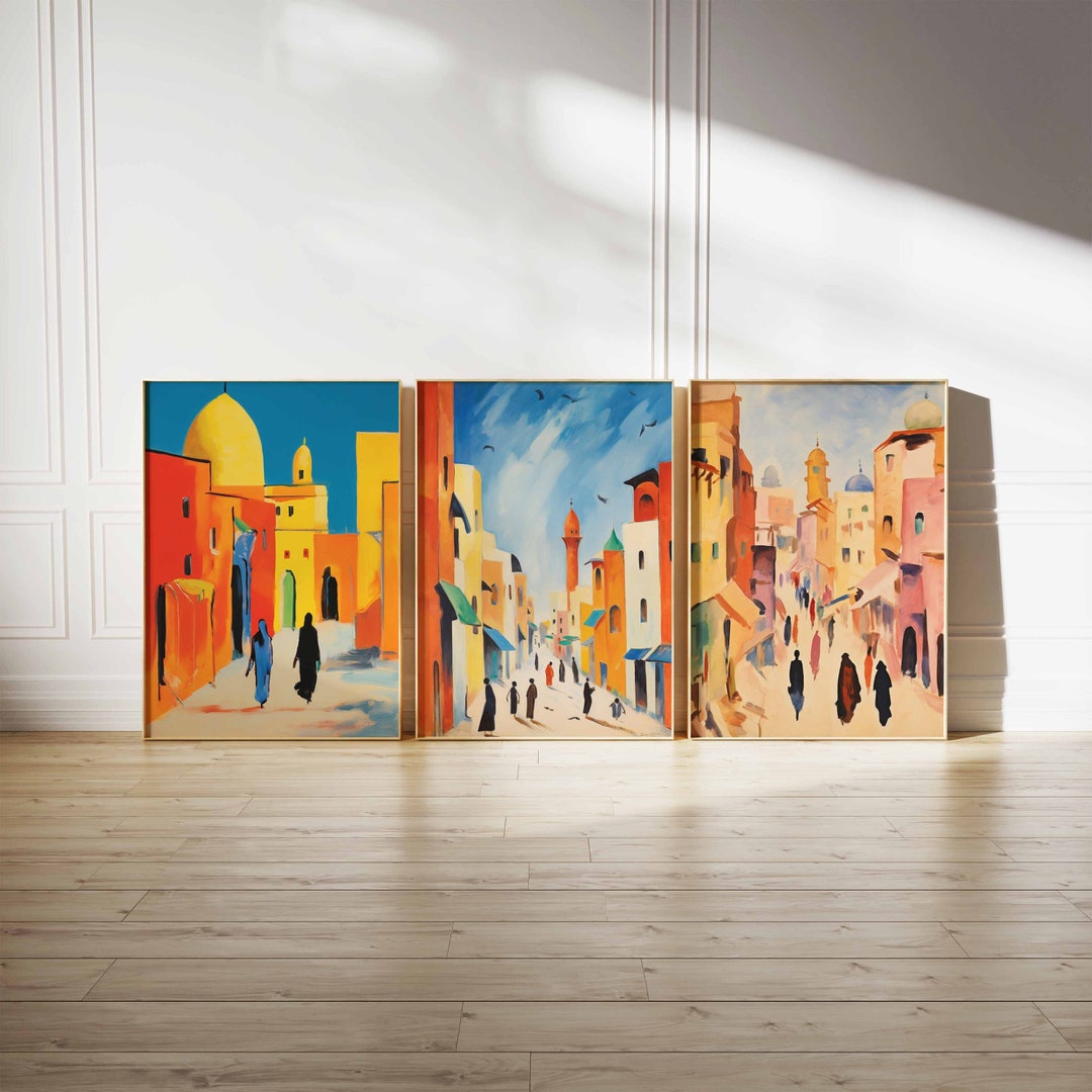 Set of 3 Iraq Prints, Vintage Iraqi Street Art Posters, Islamic Art ...