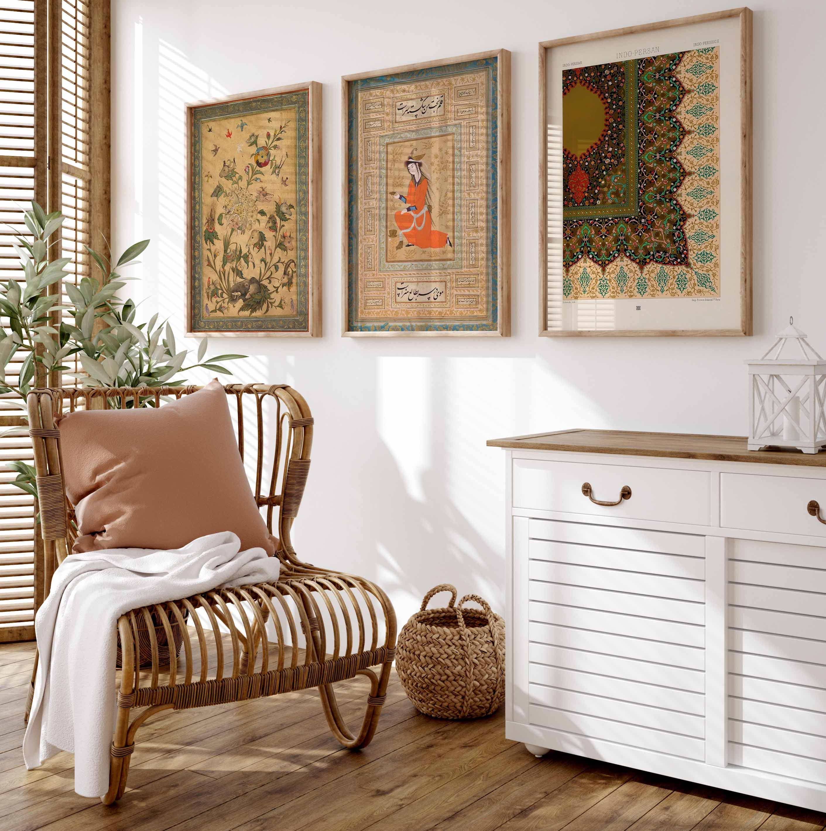 Set of 3 Persian Posters Persian Wall Art Vintage Arabic - Etsy Australia