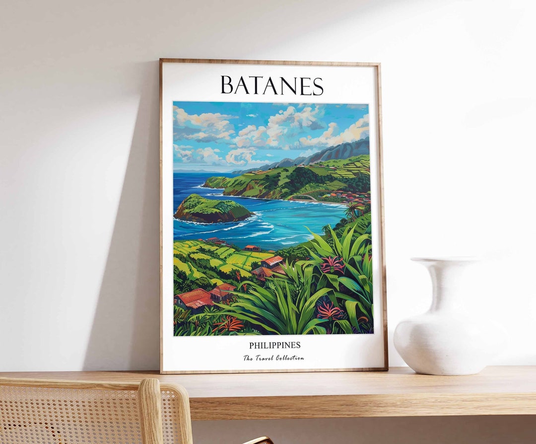 Batanes Poster, Philippines Poster, Philippines Travel Poster, Tropical ...