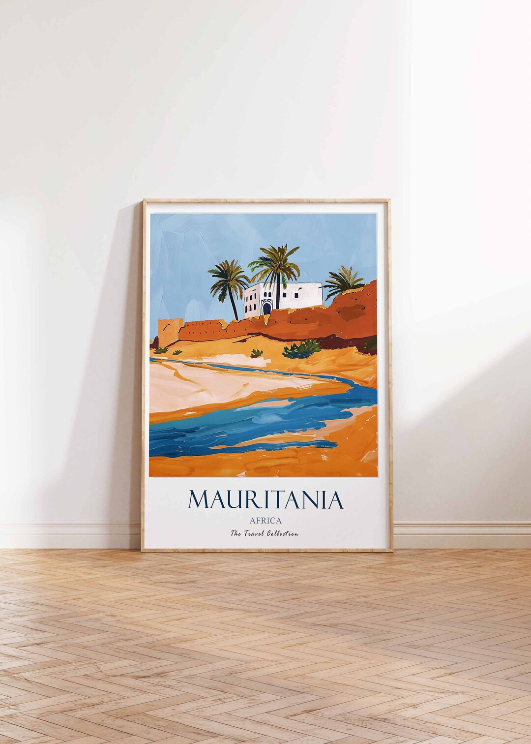 Mauritania Poster, Sahara Desert Poster, Sahara Travel Poster, African ...