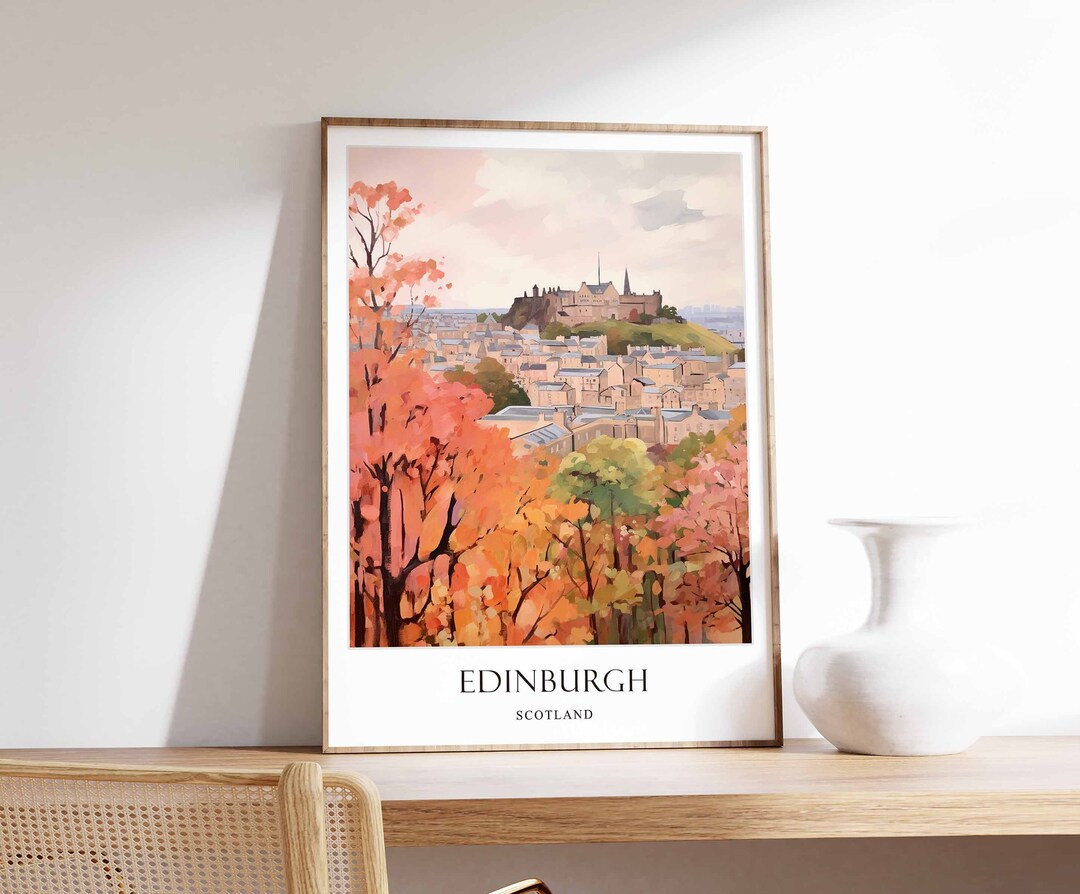 Edinburgh Poster, Scotland Poster, Scottish Poster, Historic Poster ...
