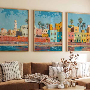 Set of 3 Jeddah Posters, Saudi Arabia Travel Posters, Jeddah Prints ...
