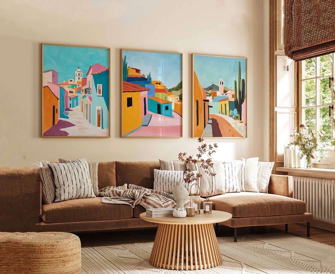 Set of 3 La Paz Poster, Bolivia Poster, Andes Mountains Poster, South ...