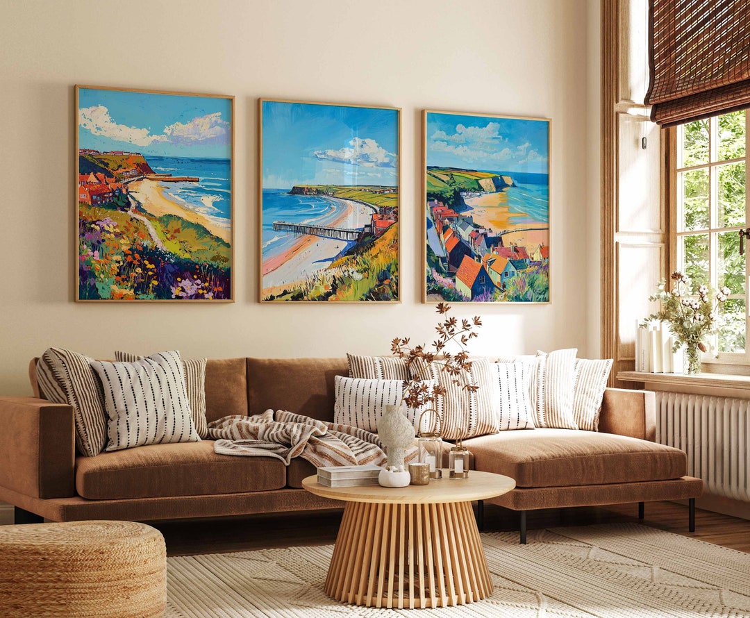 Set of 3 Saltburn-by-the-sea Posters, Saltburn-by-the-sea Travel Prints ...