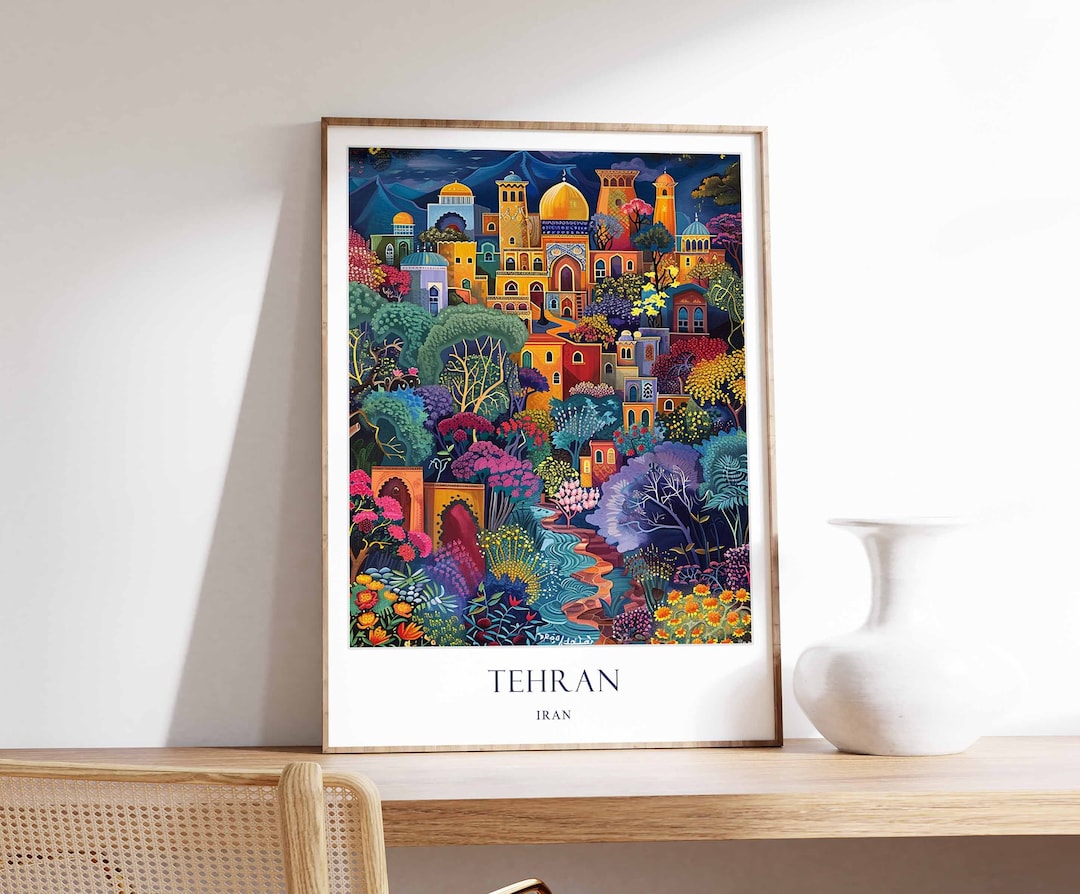 Tehran Poster, Iran Poster, Persian Poster, Middle Eastern Poster ...