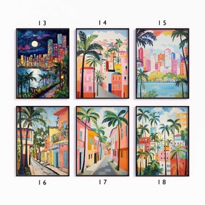 Panama Poster Set, Panama Travel Prints, Floral Art, South American ...