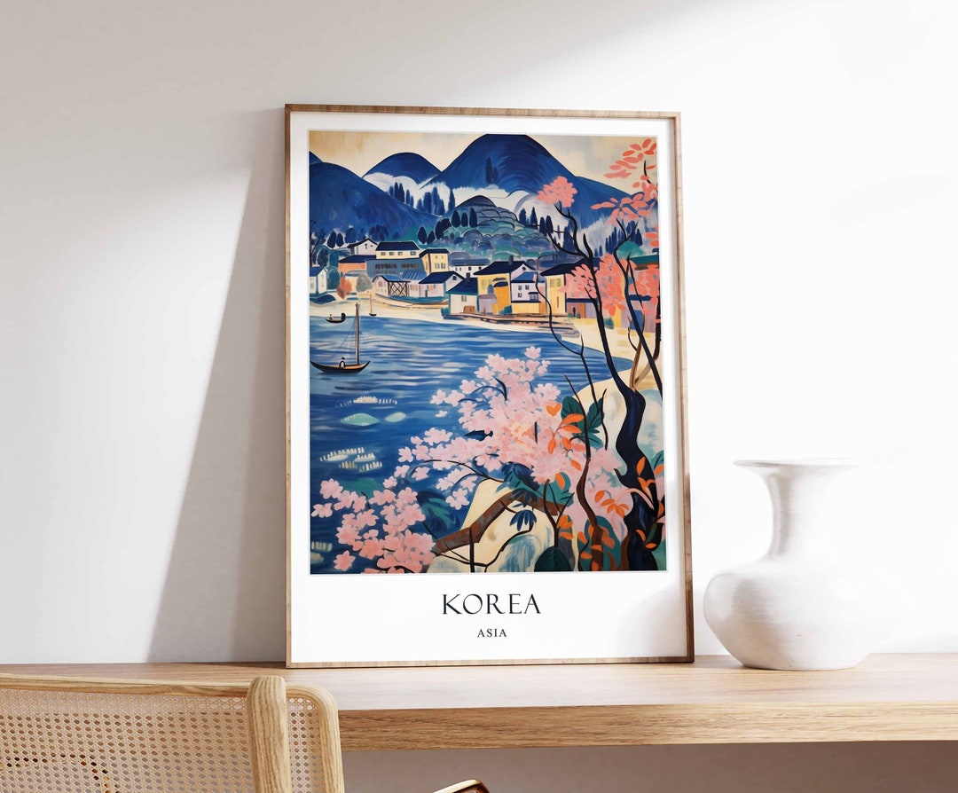 Korea Poster, South Korea Poster, Seoul Poster, Asian Poster, Asian ...