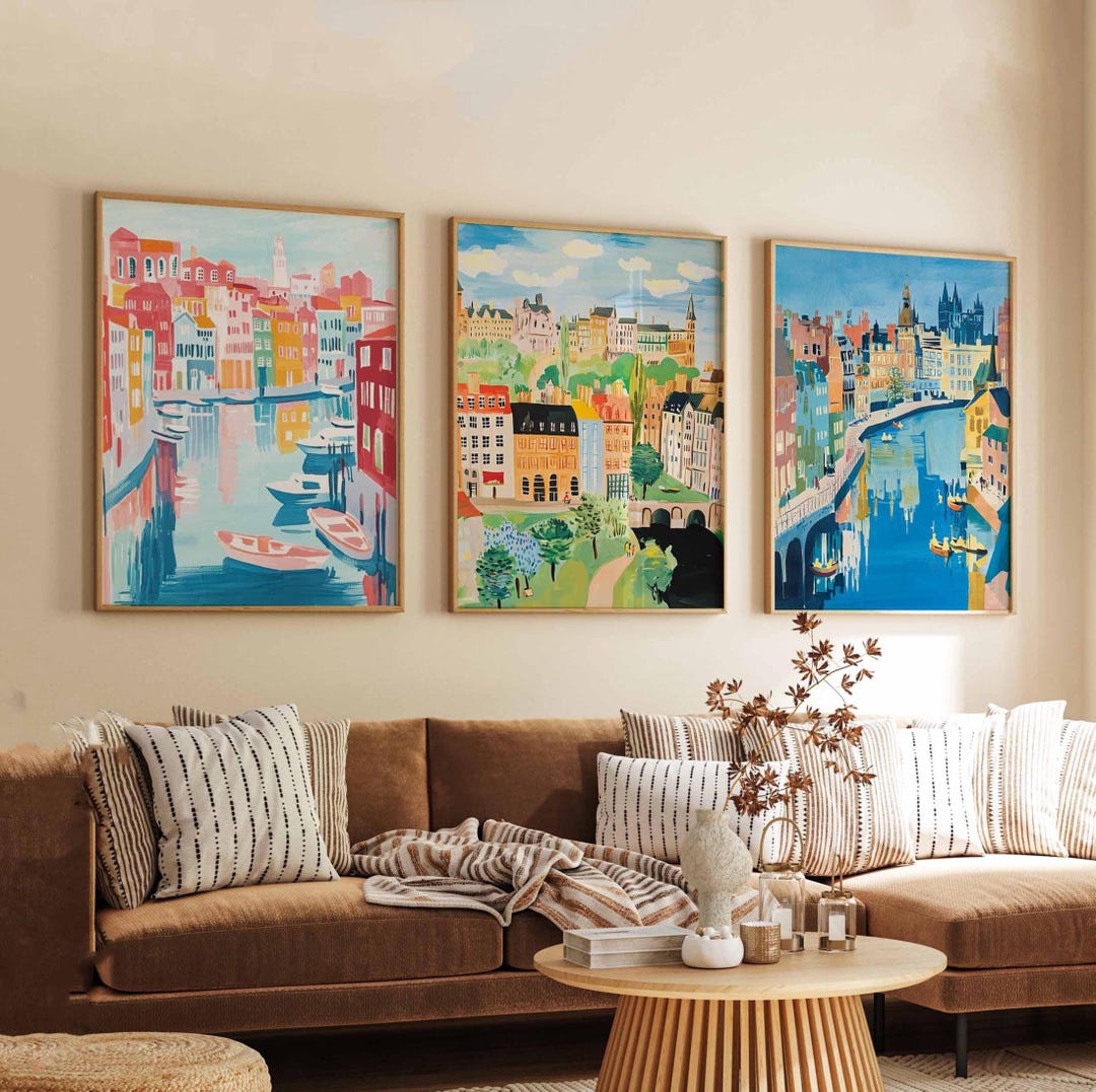 Set of 3 York Posters, England Travel Posters, UK Wall Art Prints ...
