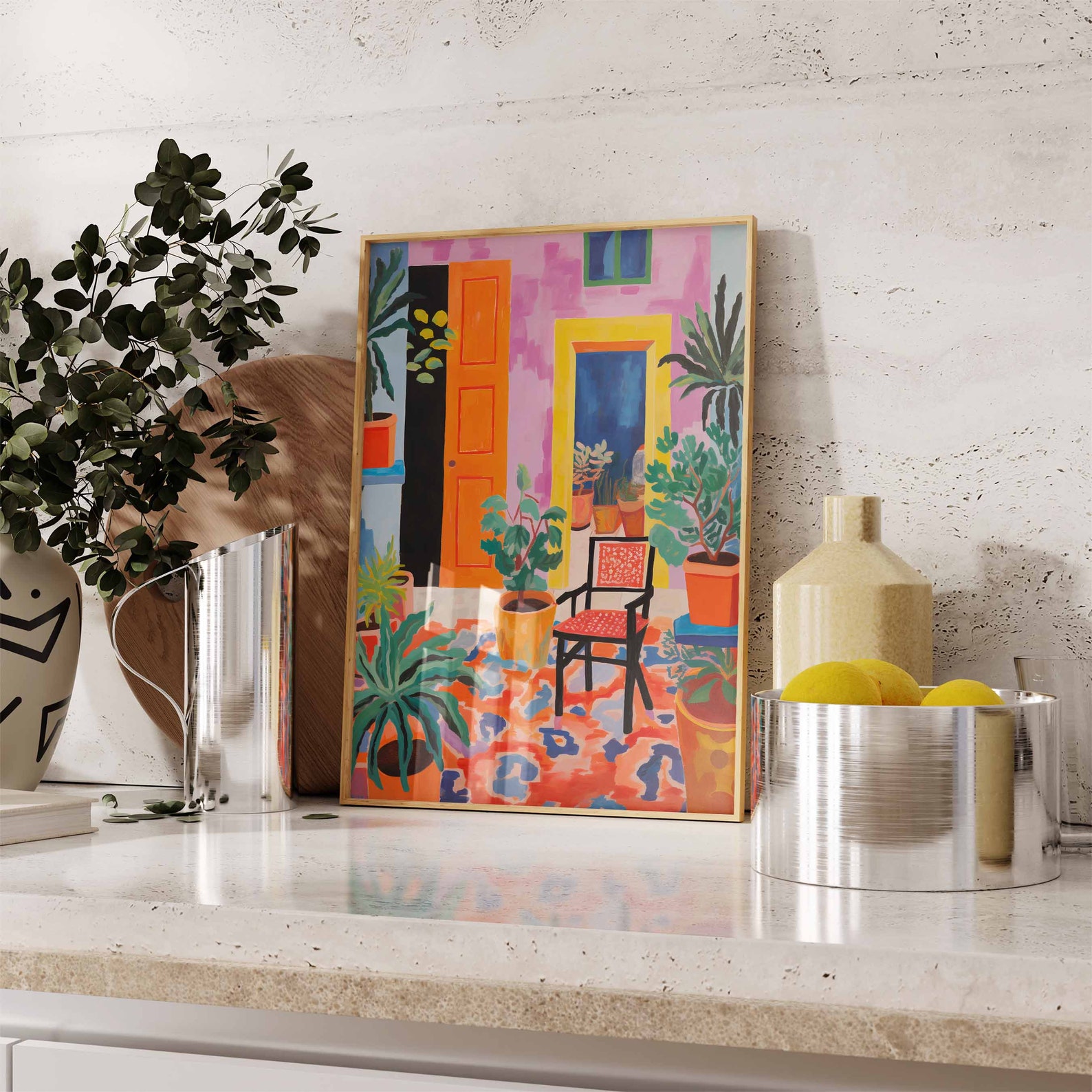 Chile Art Print, Vintage Chilean Floral Poster, Indigenous Art, Folk ...