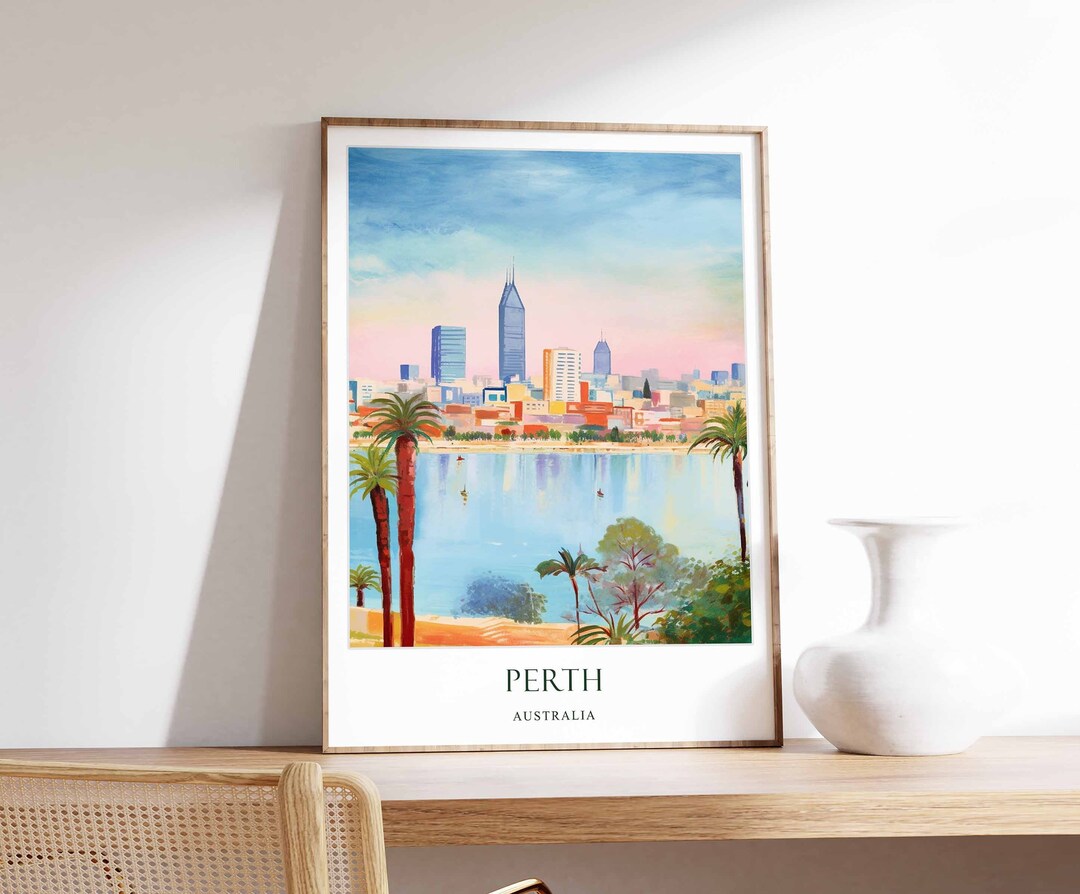 Perth Poster, Australia Poster, Western Australia Poster, Perth Wall ...