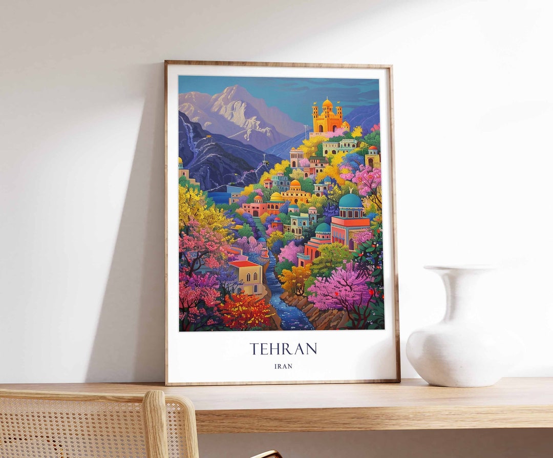 Tehran Poster, Iran Poster, Persian Poster, Middle Eastern Poster ...