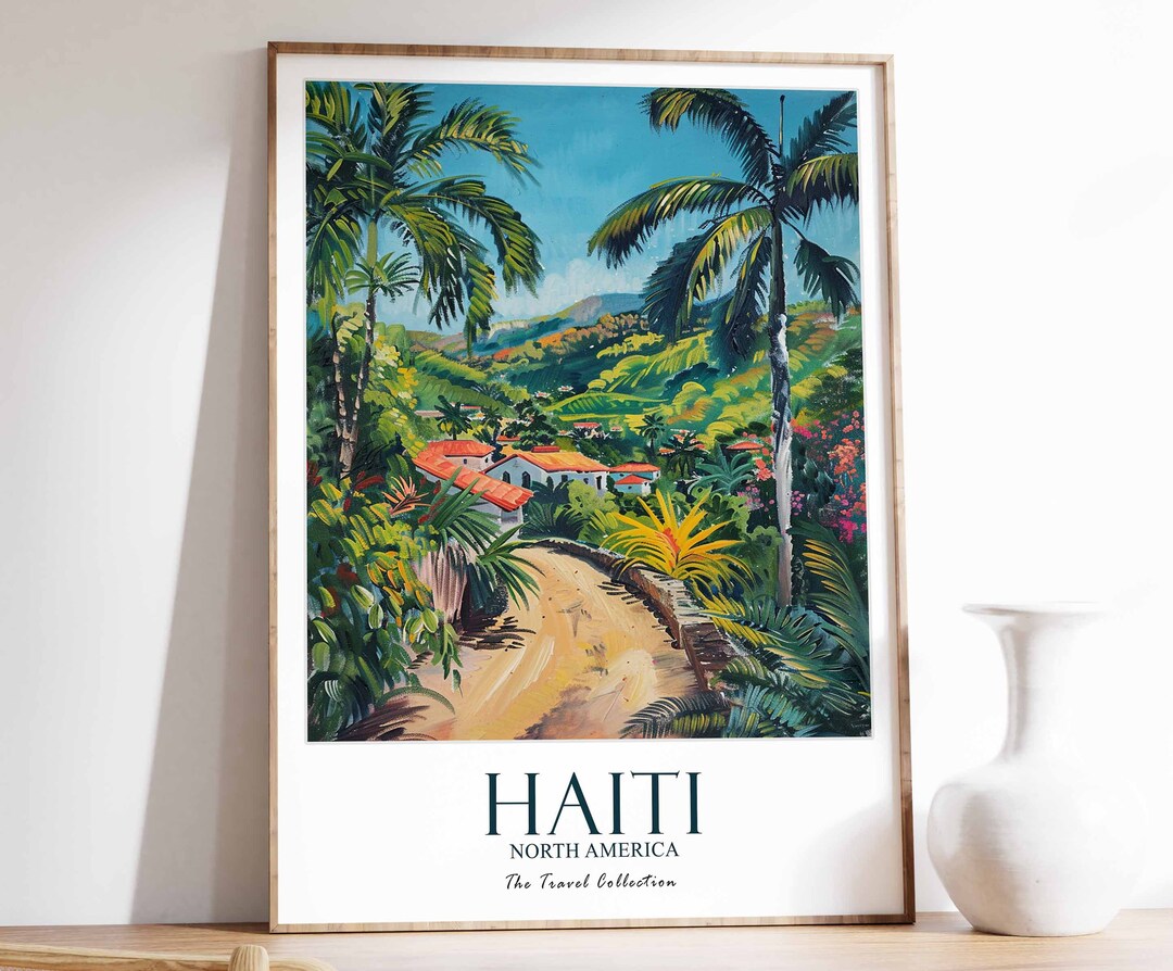 Haiti Print, Haiti Travel Poster, North America Travel Poster ...