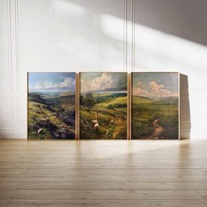 Set of 3 Yorkshire Dales Posters, Travel Prints, Yorkshire Wall Art ...