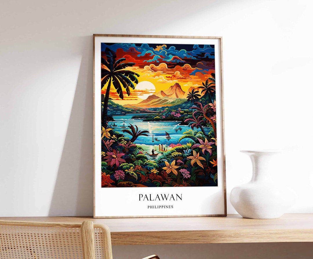 Palawan Poster, Philippines Poster, Asian Poster, Tropical Poster ...