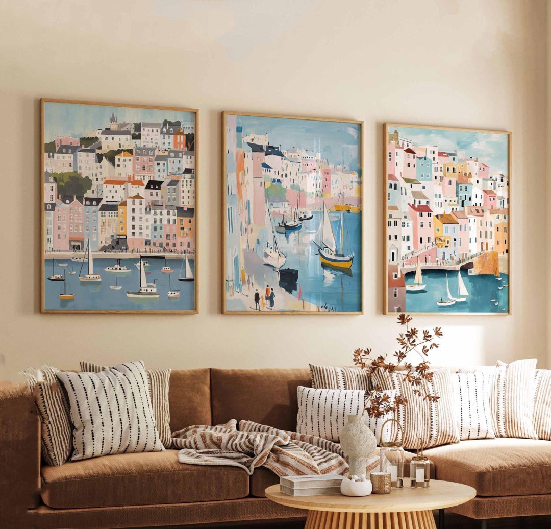 Set of 3 Brixham Posters, Devon Wall Art, UK Travel Prints, Brixham ...