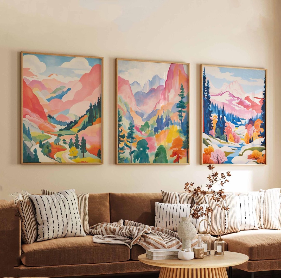 Set of 3 Yosemite Posters, Yosemite Prints, National Park Travel Set ...