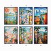 Panama Poster Set, Panama Travel Prints, Floral Art, South American ...
