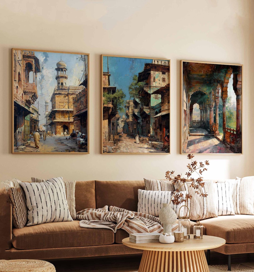 Set of 3 Lahore Posters, Lahore Pakistan Prints, Pakistan Wall Art Set ...