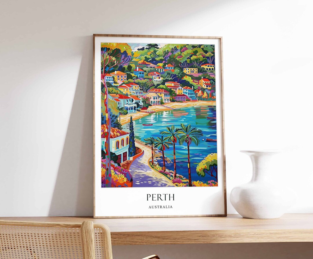 Perth Poster, Australia Poster, Western Australia Poster, Perth Wall ...