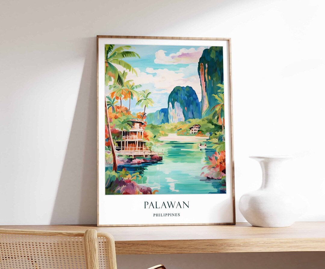 Palawan Poster, Philippines Poster, Asian Poster, Tropical Poster ...