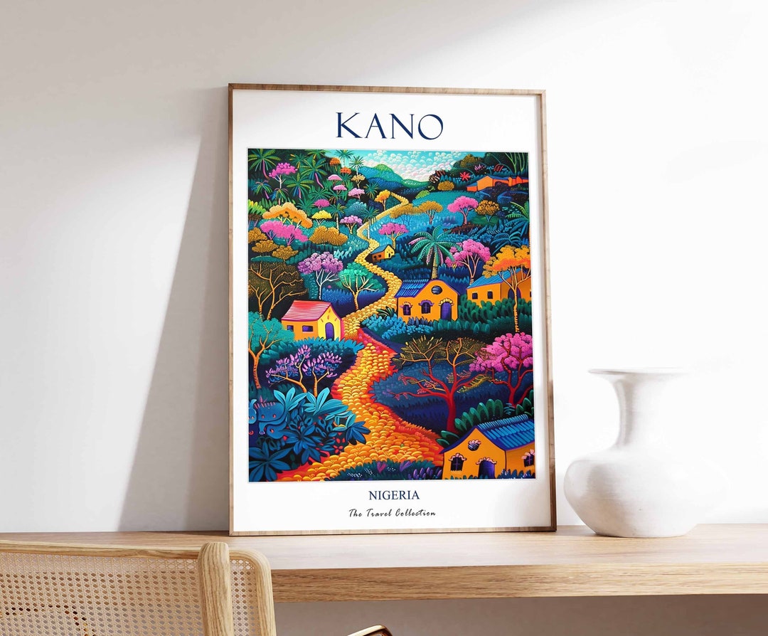Kano Poster, Nigeria Poster, Africa Poster, African Print, Kano Wall ...