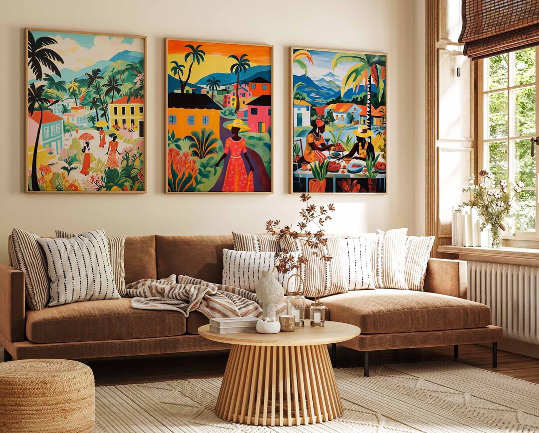 Set of 3 Grenada Travel Posters, Caribbean Prints, Tropical Decor ...