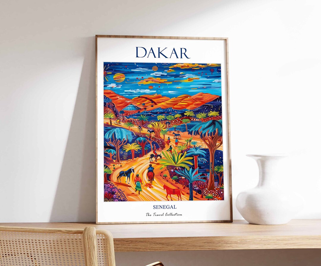 Dakar Poster, Dakar Poster, Senegal Poster, Senegal Poster, Dakar ...