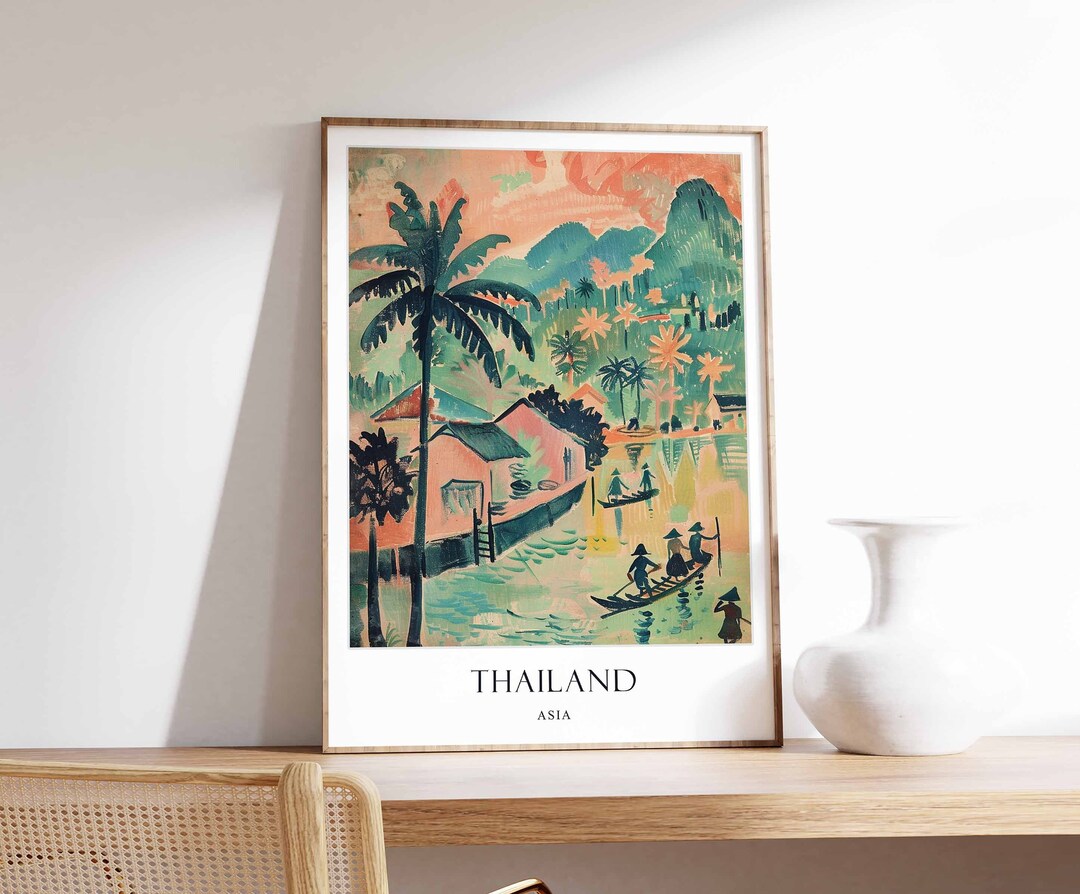 Thailand Poster, Southeast Asia Poster, Bangkok Poster, Phuket Poster ...