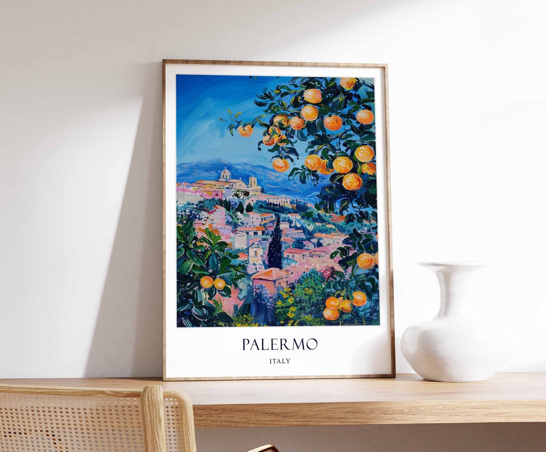 Palermo Poster, Sicily Poster, Italy Poster, Mediterranean Poster ...