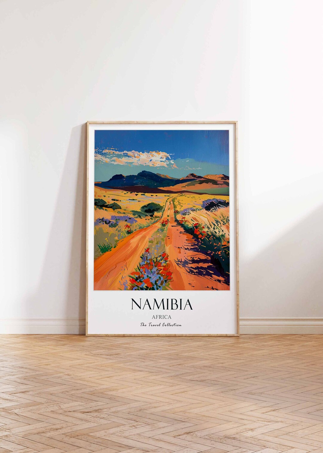 Namibia Poster, Desert Poster, African Poster, Wildlife Poster, African ...