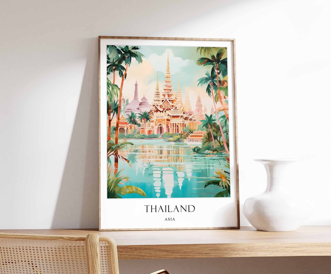 Thailand Poster, Southeast Asia Poster, Bangkok Poster, Phuket Poster ...