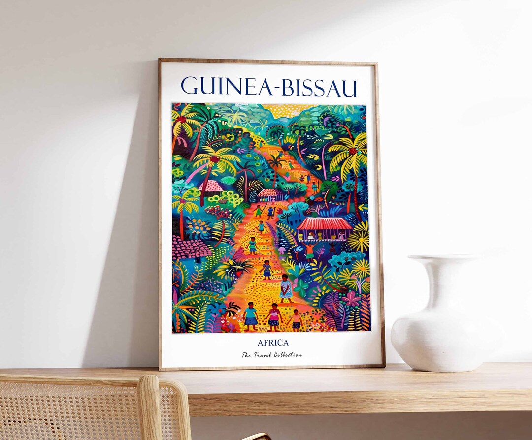 Guinea-bissau Poster, West Africa Poster, Africa Poster, African Print ...