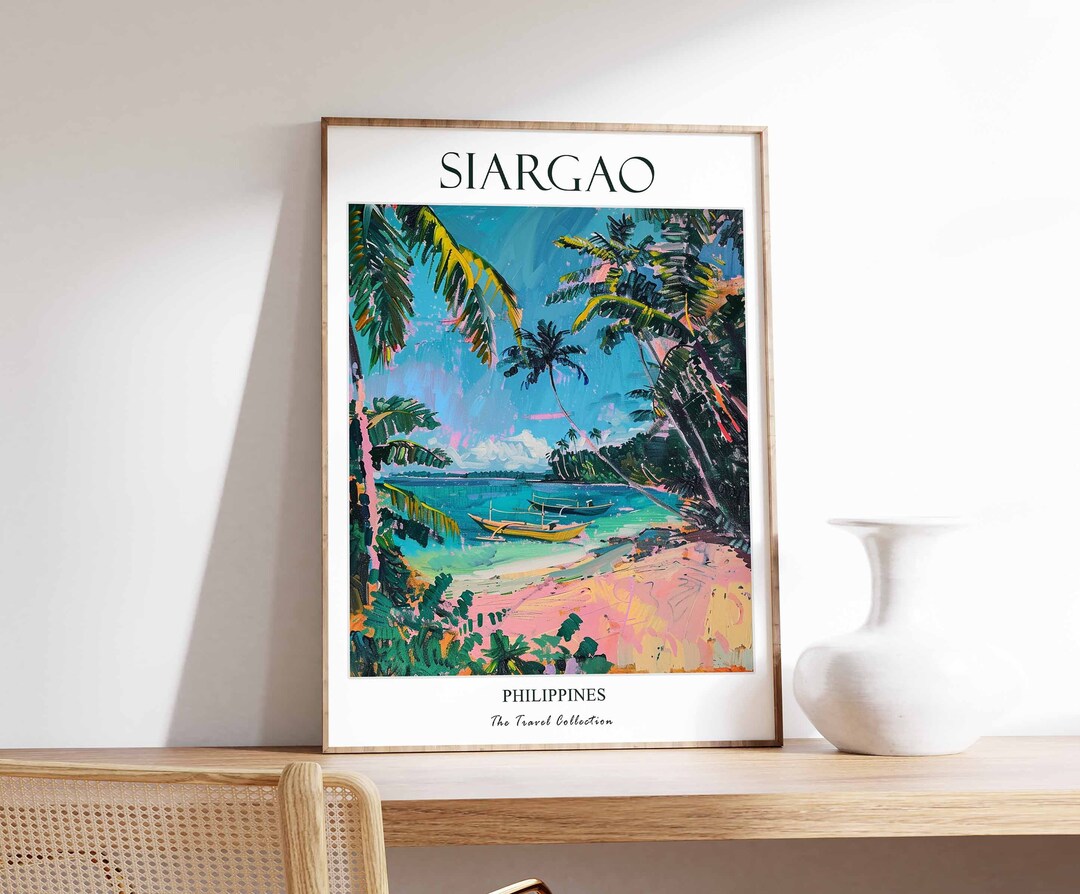 Siargao Poster, Philippines Poster, Asian Poster, Tropical Poster ...