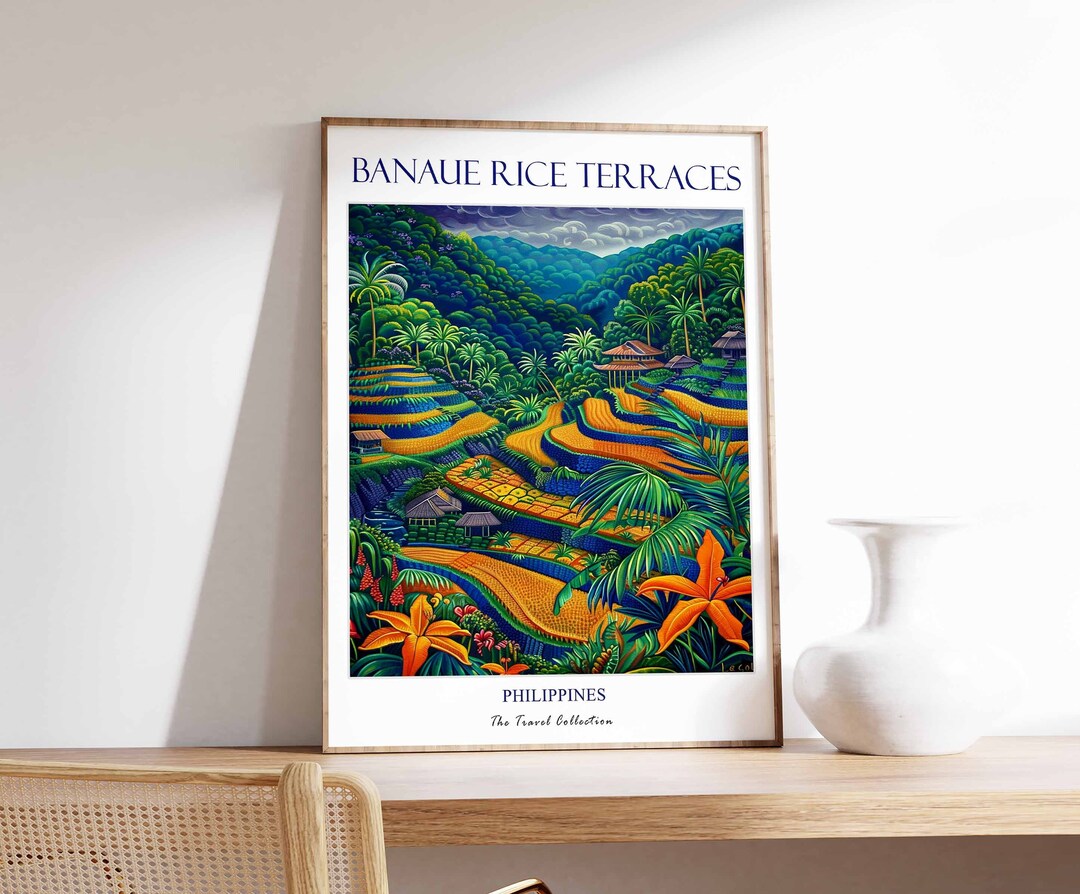 Banaue Rice Terraces Poster, Philippines Poster, Philippines Print ...