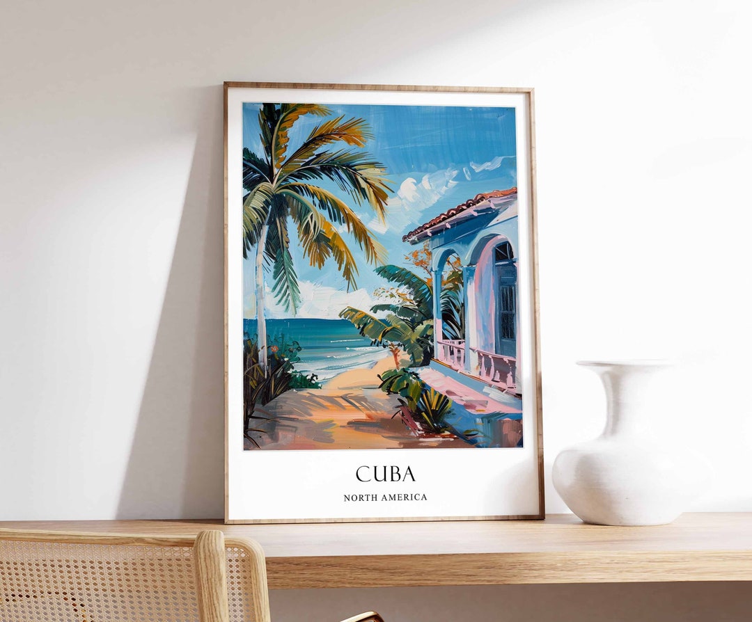 Cuba Poster, Havana Poster, Caribbean Poster, Cuban Culture, Vintage ...