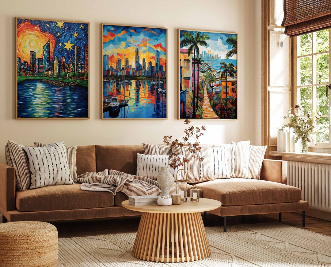 Set of 3 Panama Posters, Panama City Vintage Floral Prints, Indigenous ...