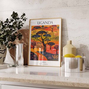 Uganda Poster, Uganda Wall Art, Africa Poster, African Print, East ...
