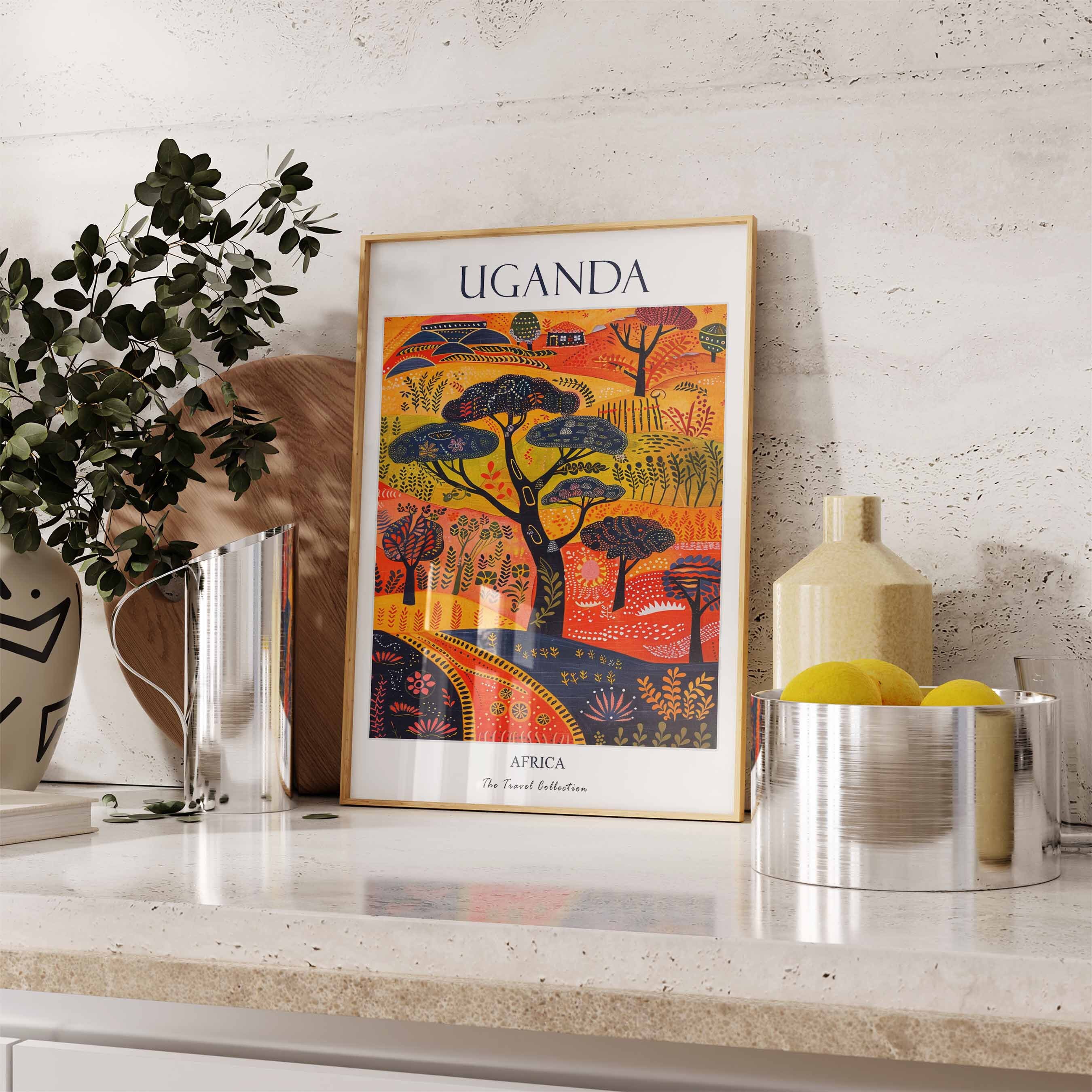 Uganda Poster, Uganda Wall Art, Africa Poster, African Print, East ...