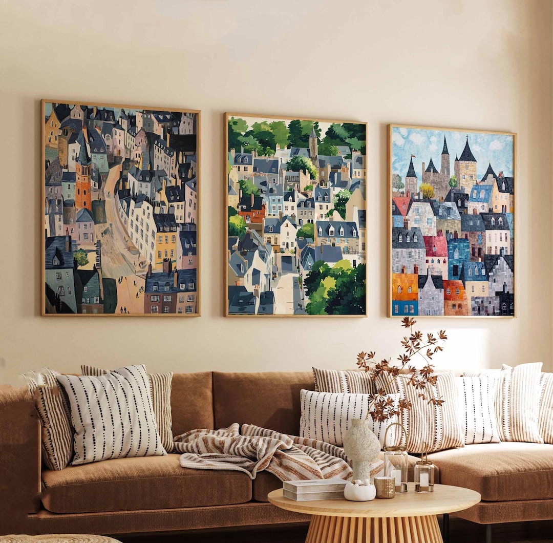Set of 3 Aberdeen Posters, Scotland City Prints, UK Travel Poster Sets ...