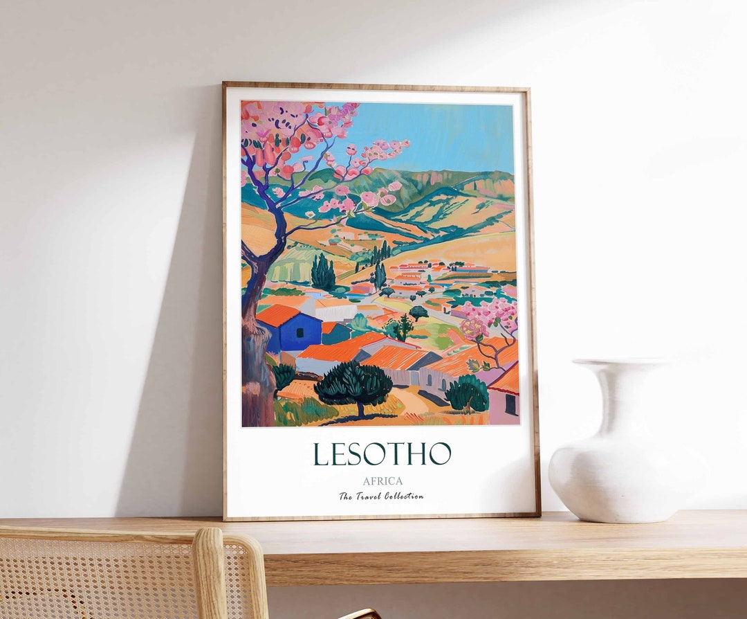 Lesotho Poster, Drakensberg Poster, Africa Poster, African Print ...