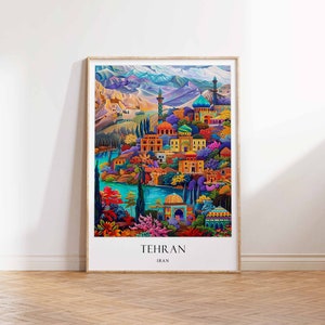 Tehran Poster, Iran Poster, Persian Poster, Middle Eastern Poster ...