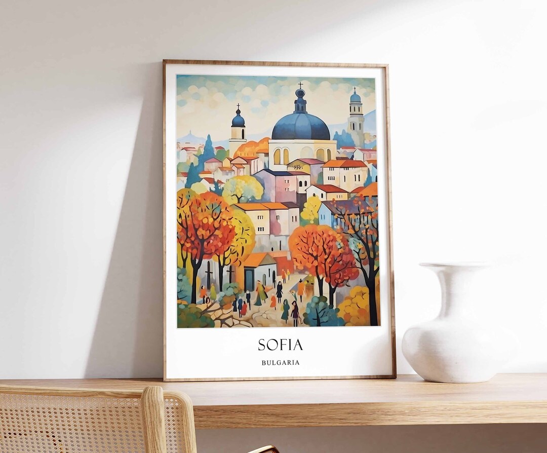 Sofia Poster, Bulgaria Poster, Balkan Poster, European Poster, Museum Poster, Landmark Poster ...