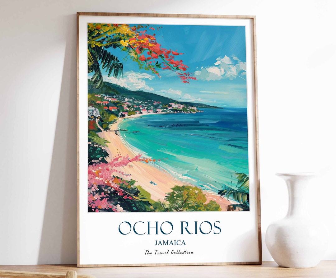 Ocho Rios Print, Ocho Rios Travel Poster, Jamaica Travel Poster ...